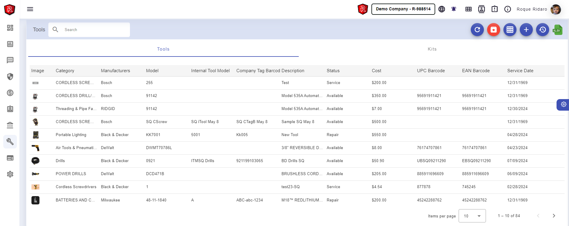 Tools Management
